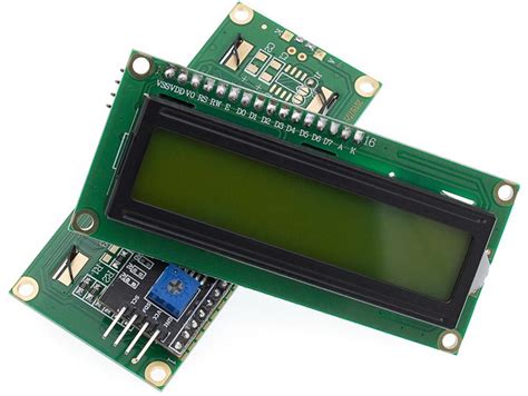MODULO DISPLAY LCD X SERIAL I C VERDE AMARILLO Comercial Victronics