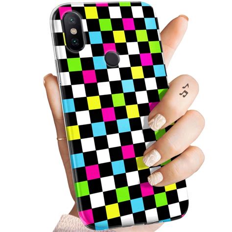 Etui Do Xiaomi Mi A2 Lite Wzory Kratka Kratki Krata Obudowa Pokrowiec Case Xiaomi Sklep