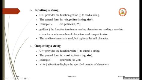 Strings In C Cprogramming Youtube