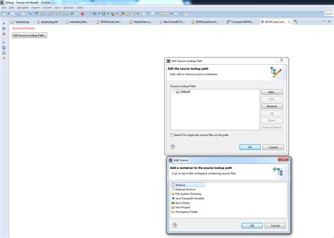 Android Eclipse Edit Source Lookup Path Stack Overflow