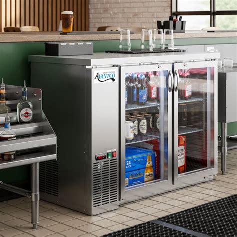 Avantco Ubb 48g Hc S 48 Stainless Steel Counter Height Narrow Glass