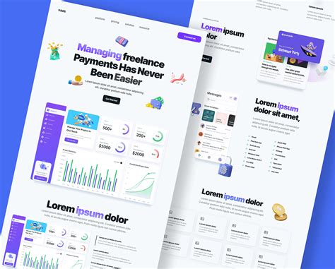 Saas Landing Page Ui Design On Behance