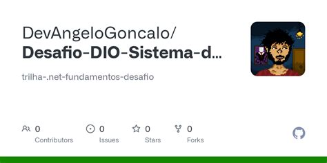 github devangelogoncalo desafio dio sistema de estacionamento csharp