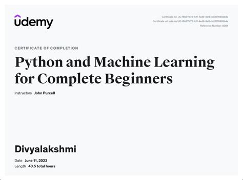 Divyalakshmi Kumar On Linkedin Python Machinelearning Udemy Professionaldevelopment
