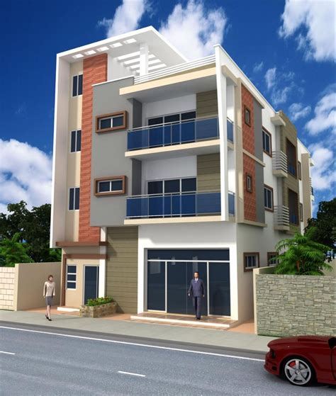 Edificio De Tres Niveles Con Terraza