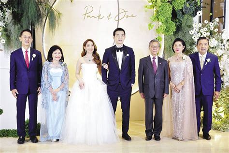 ผู้หญิง ฉลองมงคลสมรสหวานชื่น ศศินิภา ปราณีประชาชน กษิดิศ นุสิทธิ์ชัยการ