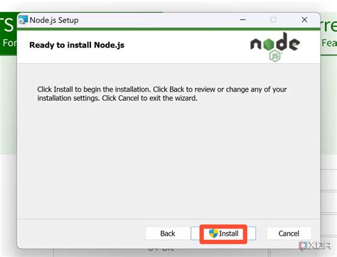 how to install node js on windows