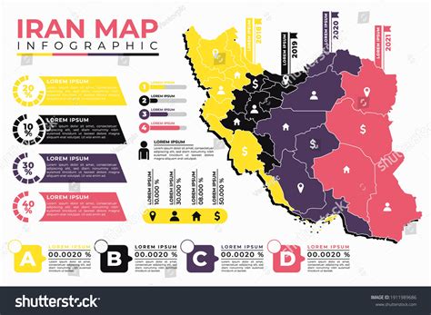 Iran Map Infographics Vector Illustration Stock Vector Royalty Free Shutterstock