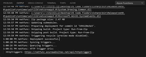 C Problem Deploying An Azure Function To A Function App Stack Overflow