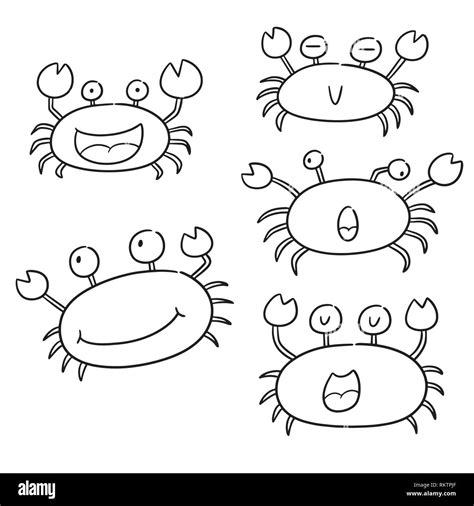 Vector Set Of Crab Stock Vector Image And Art Alamy