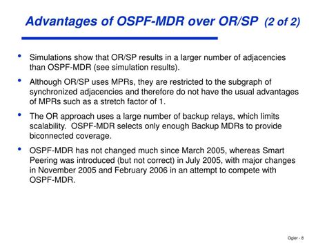 Ppt Ospf Mdr Position Draft Ogier Ospf Mdr Position 00txt Powerpoint Presentation Id2977053