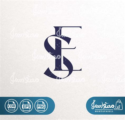 وکتور تایپوگرافی حرف Se انگلیسی محتواسل طراحی لوگو آماده، دانلود