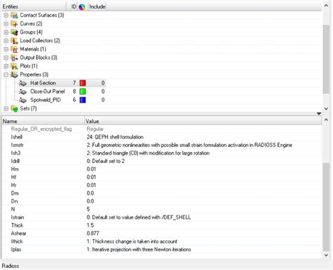 comparision of simulation results of the base setup and improved shell