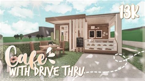 Budget Cafe With Drive Thru No Gamepasses Bloxburg Speedbuild