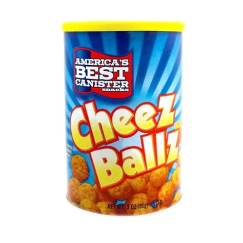 Cheez Balls Americas Best Canister 85g ขนม ขนมขบเคี้ยว ขนมข้าวโพด ชีส