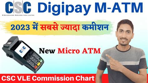Csc Me Commission Kitna Milta Hai Csc Digipay Micro Atm Commission