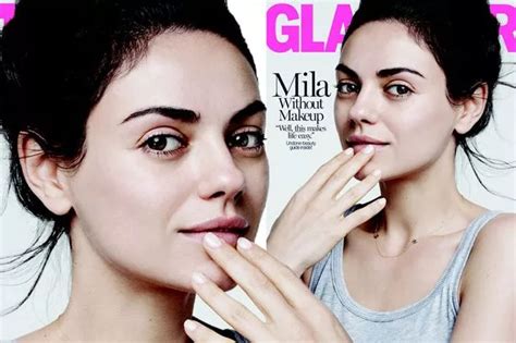 Mila Kunis Makeup Free Glamour Saubhaya Makeup