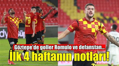 Göztepede Goller Romulo Ve Defans Oyuncularından