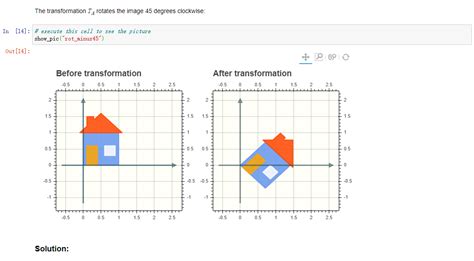 The Transformation T A Rotates The Image Degrees Chegg Com