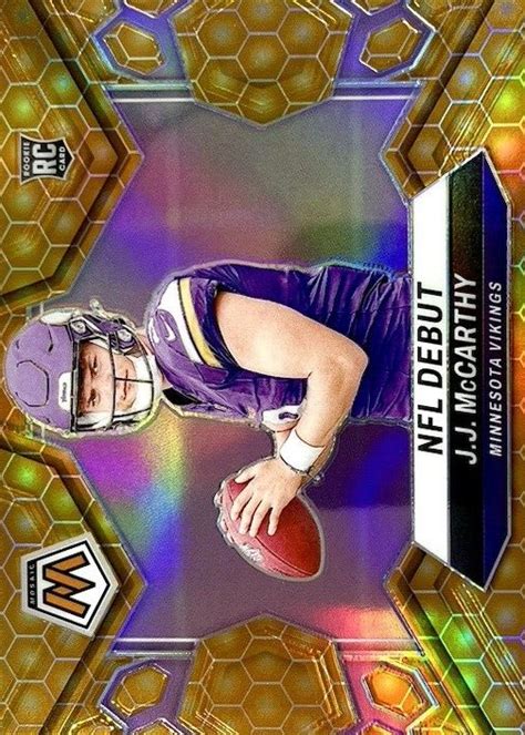 Jj Mccarthy 2024 Mosaic 275 Nfl Debut Honeycomb Ssp Price Guide Sports Card Investor