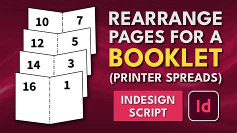 Indesign Script Printer Spreads Youtube