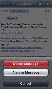 How To Easily Delete Or Archive Emails On Iphone Ipad And Ipod Touch Appletoolbox