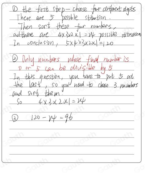 Solved How Many Number Of 4 Different Digits Can Be Formed From The