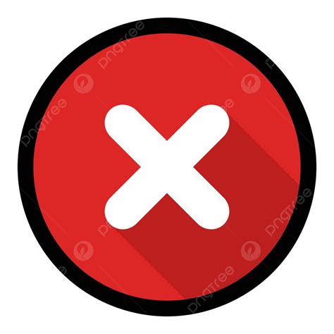Negative Indicators Incorrect X Marks Denied Rejected False No Not Approved Vector White And