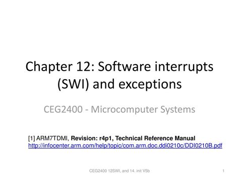 chapter 12 software interrupts swi and exceptions ppt download