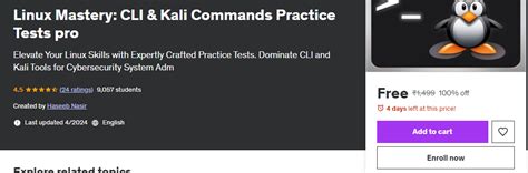 Linux Mastery Cli And Kali Commands Practice Tests Pro Limited Slots