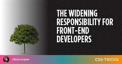the widening responsibility for front end developers r programming