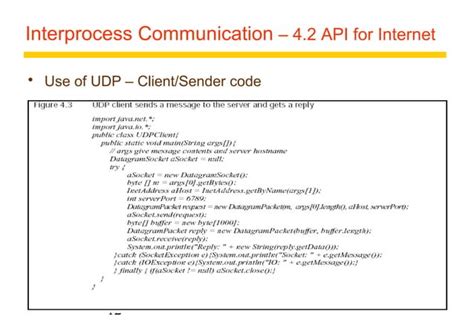 Chapter 4 A Interprocess Communication Ppt Computer Networking Computing