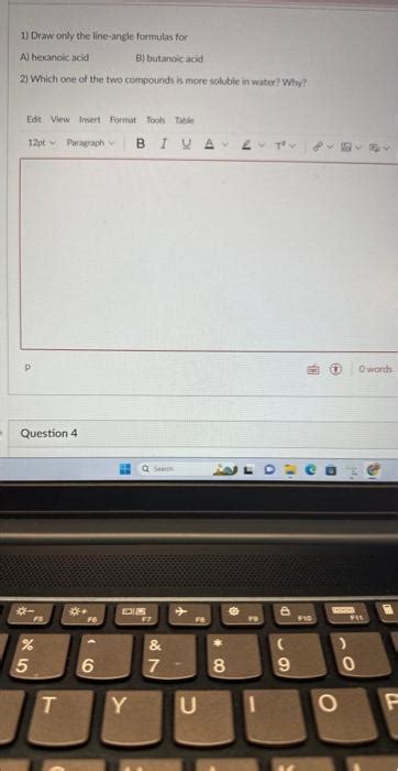 Solved 1 Draw Omly The Line Angle Formulas Fora Hexanoic