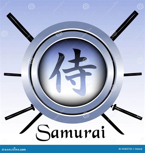 Feudal Samurai Warrior Statue Royalty Free Illustration Cartoondealer
