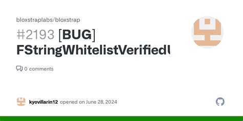 Bug Fstringwhitelistverifieduserid · Issue 2193 · Bloxstraplabsbloxstrap · Github