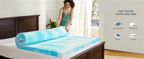 Perlecare 3 Inch Twin Memory Foam Mattress Topper Cooling