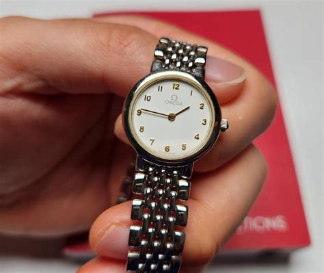 정품 오메가 드빌 여성용 화이트판 쌀알 브레이슬릿 Ver 세컨웨어 헬로마켓