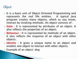 Basic Concept Of Class Method Command Line Argument PPT