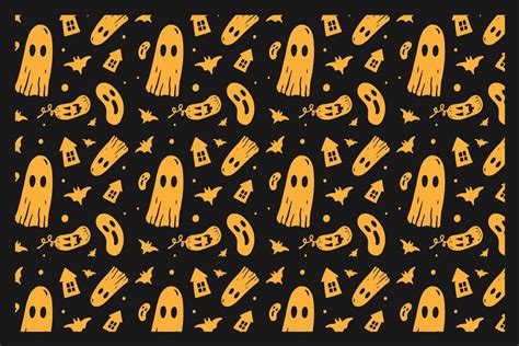 Scary Halloween Pattern 13488810 Vector Art At Vecteezy
