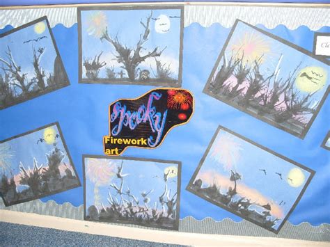 Spooky Fireworks Classroom Display Photo From Alison