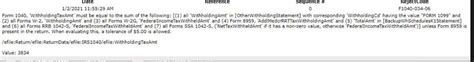 my taxwise blog taxwise reject f1040 034 06