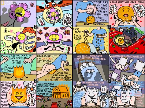 Rule 34 2d 4 Panel Comic Battle For Bfb Battle For Bfdi Battle