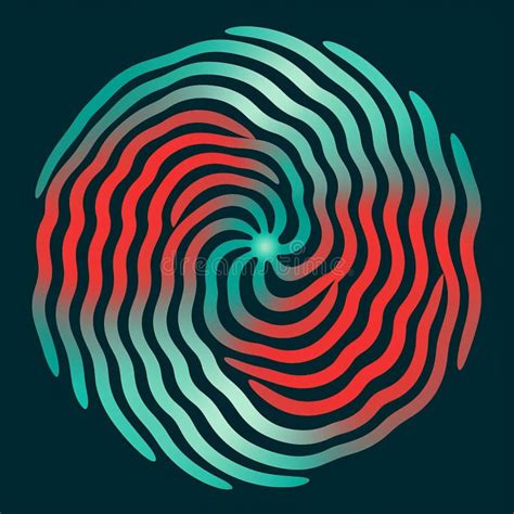 Abstract Swirling Design Colorful Monochromatic Shadows In Liquid