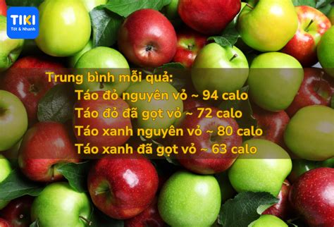 Một Quả Táo Chứa Bao Nhiêu Calo Ăn Táo Có Thực Sự Giảm Cân Tiki