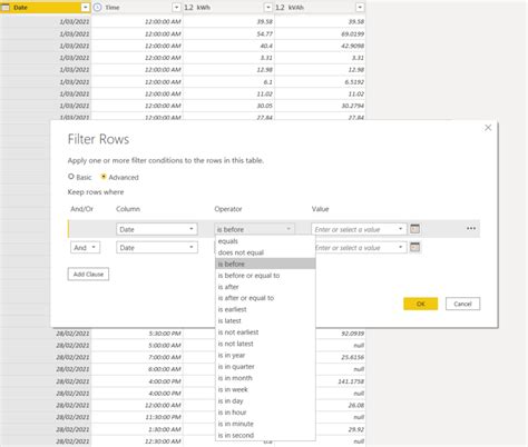 Solved Filter Relative Date In Query Editor Microsoft Fabric Community