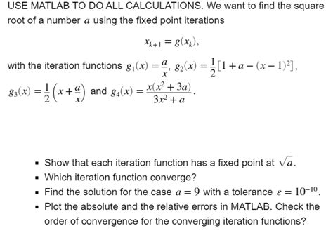 Solved Use Matlab To Do All Calculations We Want To Find