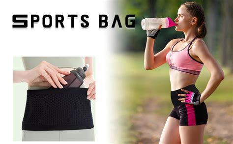 Multifunctional Knit Breathable Concealed Waist Bag New Sports Waist