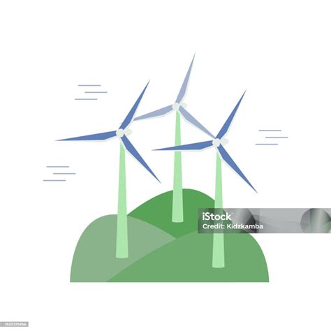 풍력 에너지 풍력 터빈 풍력 발전 흰색 배경에 아이콘입니다 타워에 대한 스톡 벡터 아트 및 기타 이미지 타워 풍력 개념 Istock