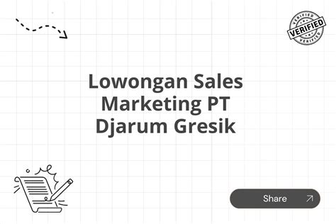 Lowongan Sales Marketing Pt Djarum Gresik Tahun 2025 Apply Now