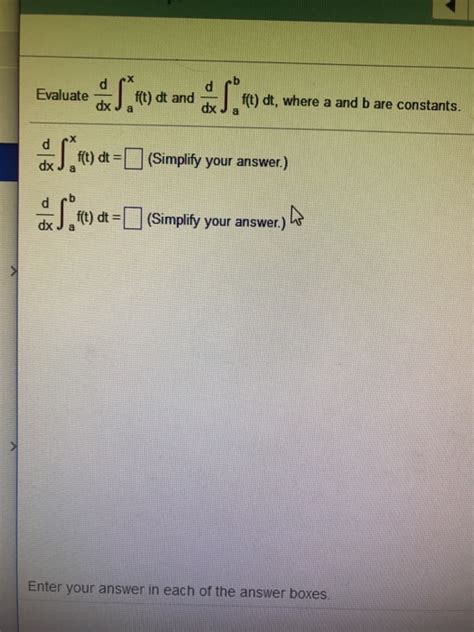 Solved Evaluate D Dx Integral A X F T Dt And D Dx Chegg